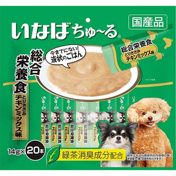 いなばペットフード（株） ちゅーる20本入り総合栄養食 とりささみ チキンミックス味14g×20本 4901133736698（直送品） - アスクル