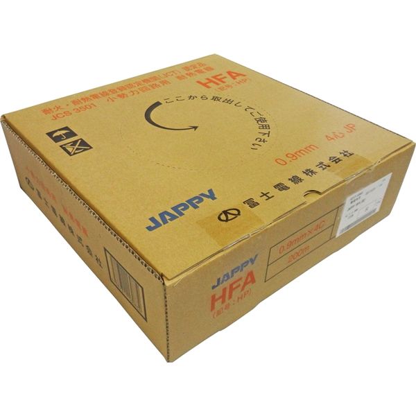 冨士電線 JAPPY HP(HFA)0.9mm×4CーJP HP(HFA)0.9MMX4CーJP 1巻200M入り 1巻（直送品） - アスクル
