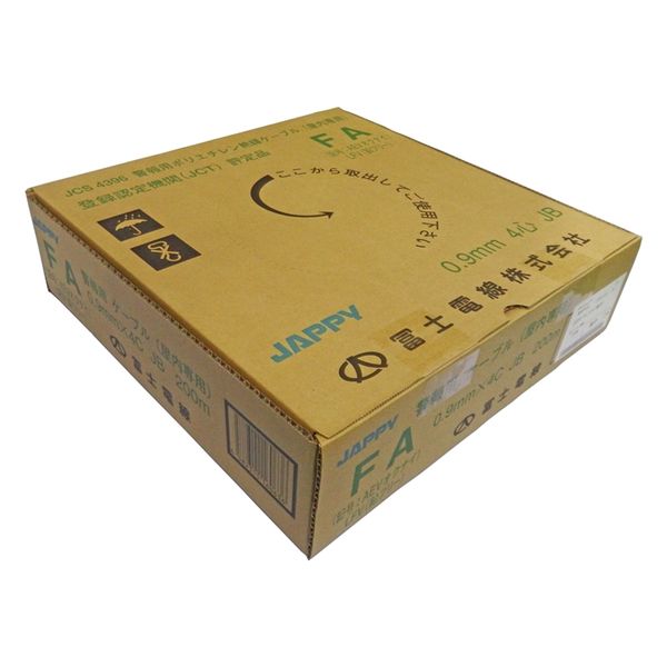 冨士電線 JAPPY AE(FA)0.9mm×4cJB AE0.9X4CJB 1巻200M入り 1巻（直送品） - アスクル