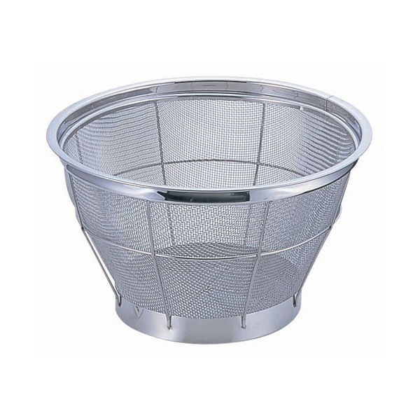 遠藤商事 TKG ステンNEWマンモス深型米揚ざる 33cm AZL4433 1個 - アスクル