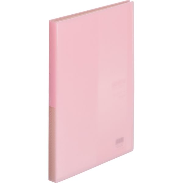 リヒトラブ クリヤーブック A4S 40ポケット ピーチピンク N8102-12 1セット(5冊)（直送品） - アスクル