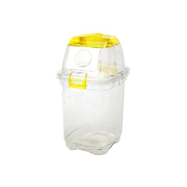 エスコ 45L 透明ダストボックス(カン用) EA995CA-9 1個（直送品） - アスクル