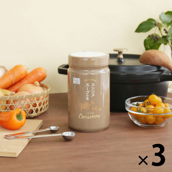 【LOHACO・アスクル限定】コンソメスープの素 顆粒 450g 1セット（3個） 大容量 オリジナル - アスクル