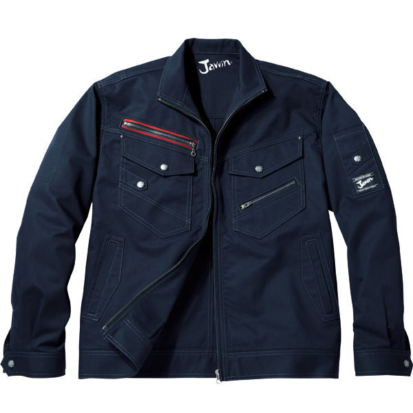 自重堂 制服百科 ジャンパー ネービー 5L 52100（直送品） - アスクル