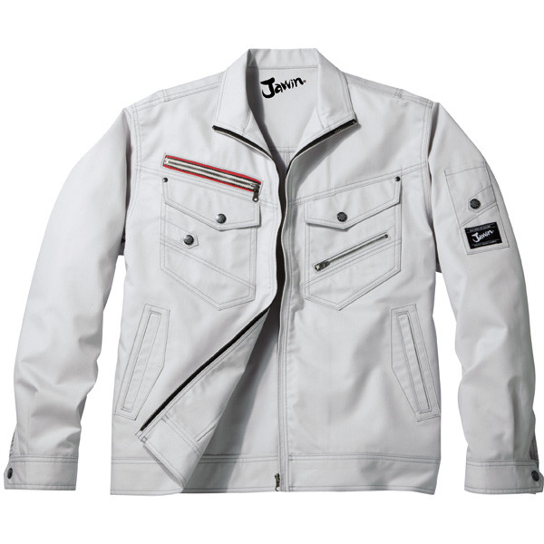 自重堂 制服百科 ジャンパー シルバー 5L 52100（直送品） - アスクル