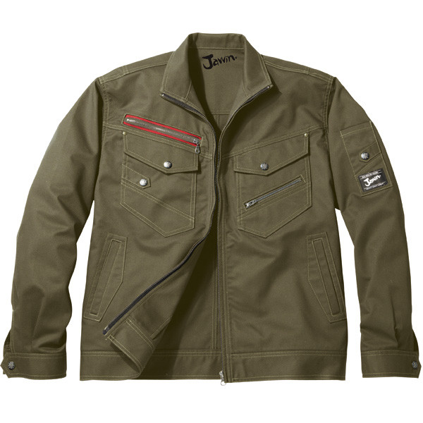 自重堂 制服百科 ジャンパー アーミーグリーン 5L 52100（直送品） - アスクル