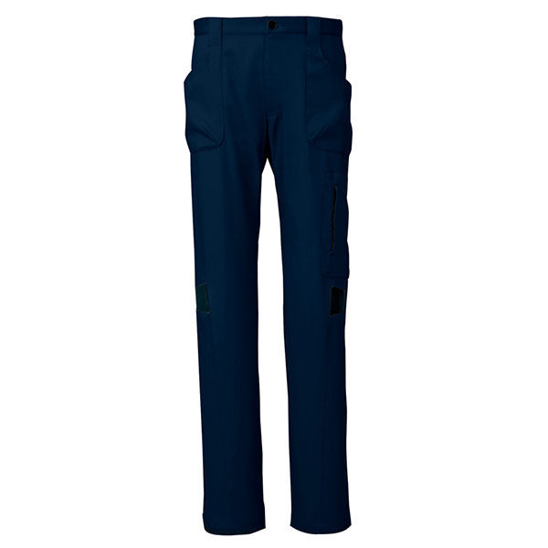 アイトス ストレッチパンツ（ノータック）（男女兼用） ディープネイビー 4L AZ7844-018 1着（直送品） - アスクル