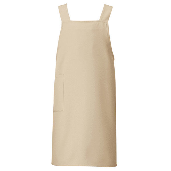 アイトス 胸当てエプロン ライトベージュ F HS2506-012 1着（直送品） - アスクル