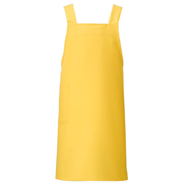 アイトス 胸当てエプロン イエロー F HS2506-019 1着（直送品） - アスクル