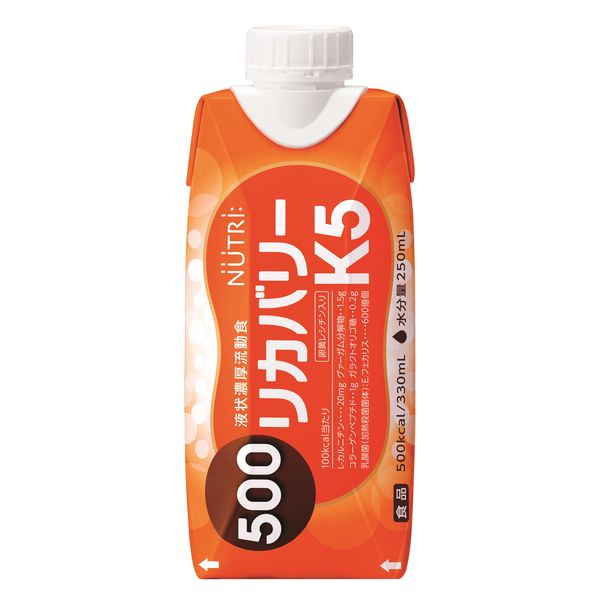 リカバリーK5 500kcal A19720 1箱（18本） ニュートリー（取寄品） - アスクル