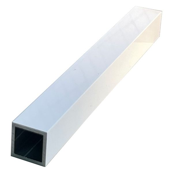 トレード アルミ等辺角パイプ t2x50x50x4m ホワイト 085417 1本（直送品） - アスクル