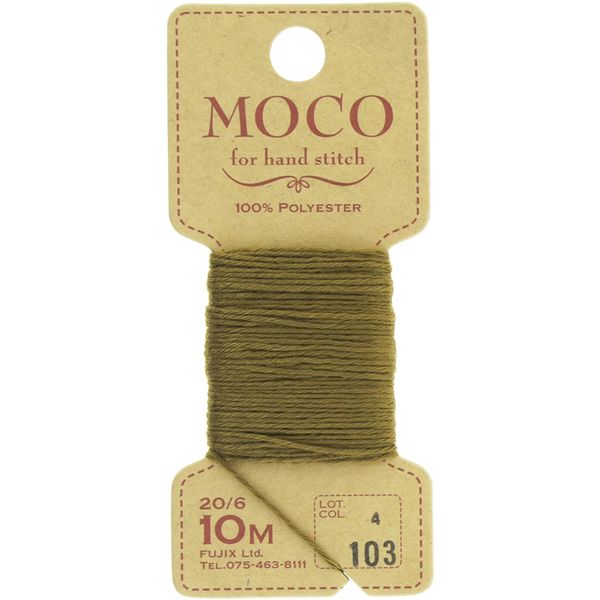 フジックス MOCO モコ 【手縫いステッチ糸】 10m col.103 MOCO-103 1セット(30箱)（直送品） - アスクル