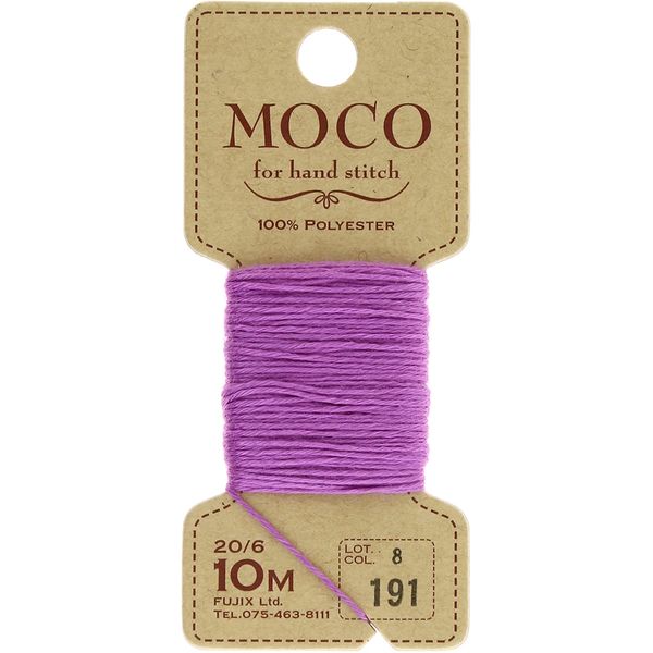 フジックス MOCO モコ 【手縫いステッチ糸】 10m col.191 MOCO-191 30箱（直送品） - アスクル
