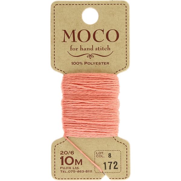 フジックス MOCO モコ 【手縫いステッチ糸】 10m col.172 MOCO-172 30箱（直送品） - アスクル