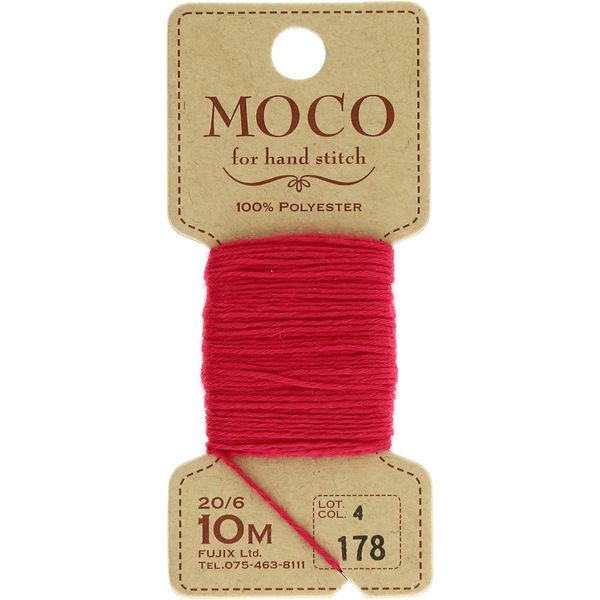 フジックス MOCO モコ 【手縫いステッチ糸】 10m col.178 MOCO-178 1セット(30箱)（直送品） - アスクル