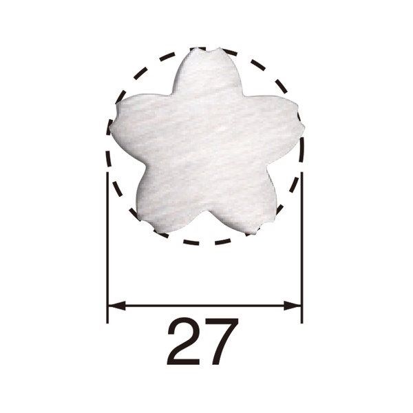 シロクマ NS-103 サクラ27ミリ ヘアーライン NS103 1セット（2パック）（直送品） - アスクル