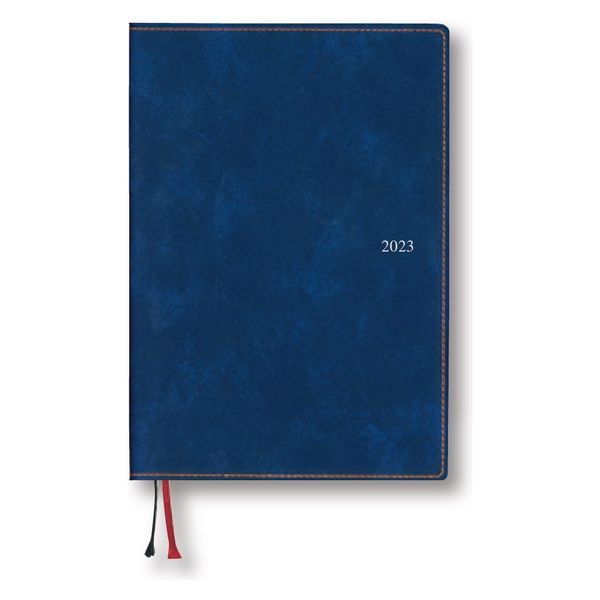 ダイゴー 【2023年版】アポイント デスク B6 バーチカル 土日狭 月曜始まり ネイビー E1669 1冊（直送品） - アスクル