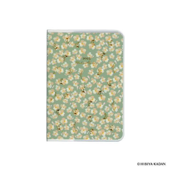 ダイゴー 【2023年版】MILL A6 月間ブロック FLOWER 日曜始まり グリーン E7603 1セット（2冊）（直送品） - アスクル