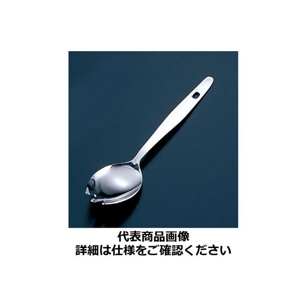 TKG 18-0先割 面取り給食スプーン穴明 155mm OSK3402 遠藤商事（取寄品） - アスクル