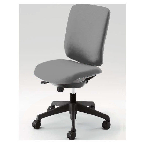 CN35ZR FM37 |オカムラ CG-Rチェア ハイバック肘なし グレー（直送品） - アスクル