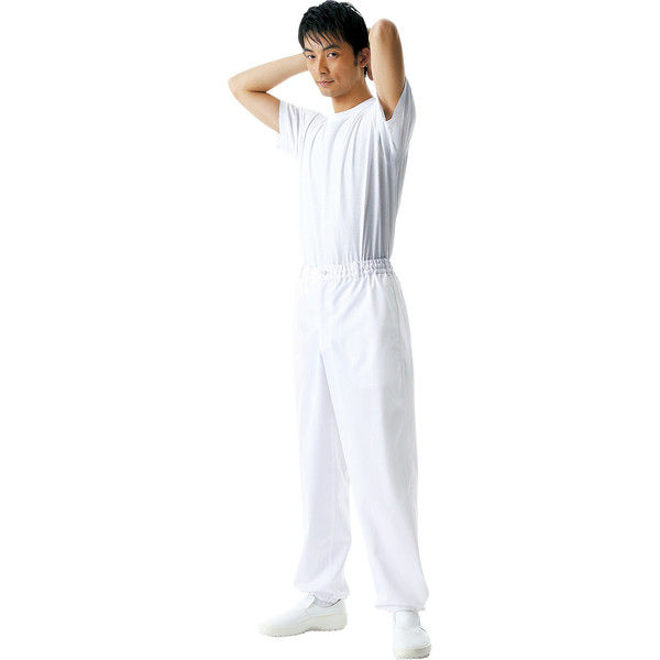 チトセ DN6862 イージーパンツ[兼用] S DN6862_C-1白_S（取寄品） - アスクル