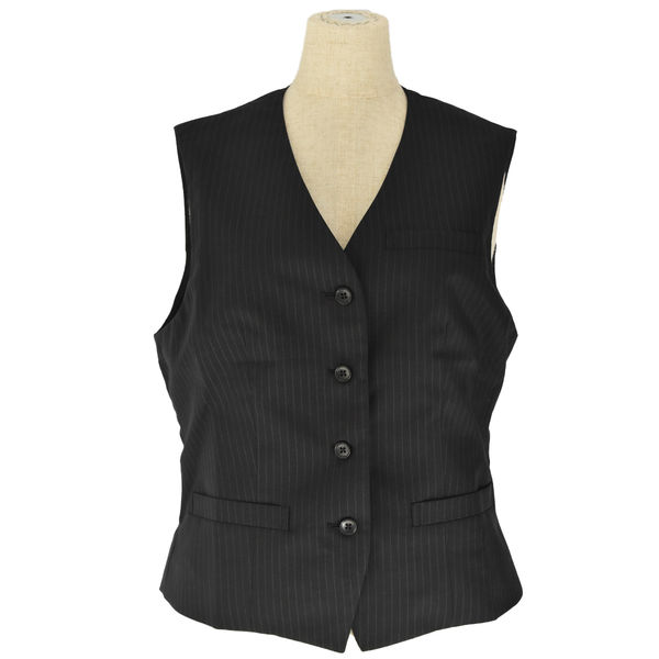 チトセ KM8382 ベスト[女] 13号 KM8382_C-101ストライプ_13号（取寄品） - アスクル