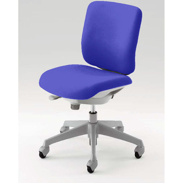 CN33CR FM36 |オカムラ CG-Rチェア ローバック肘なし ブルー（直送品） - アスクル