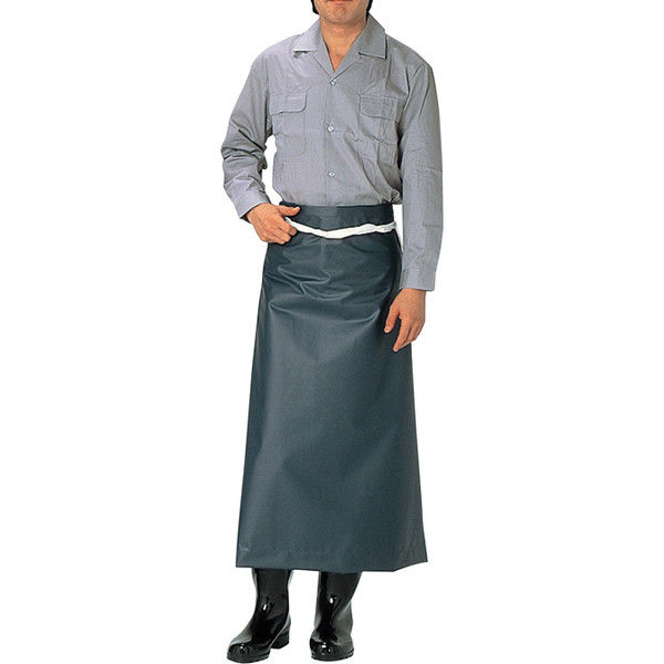 1875800シャバルバ 前掛 腰下 LL 紺 674 ジンナイ（取寄品） - アスクル