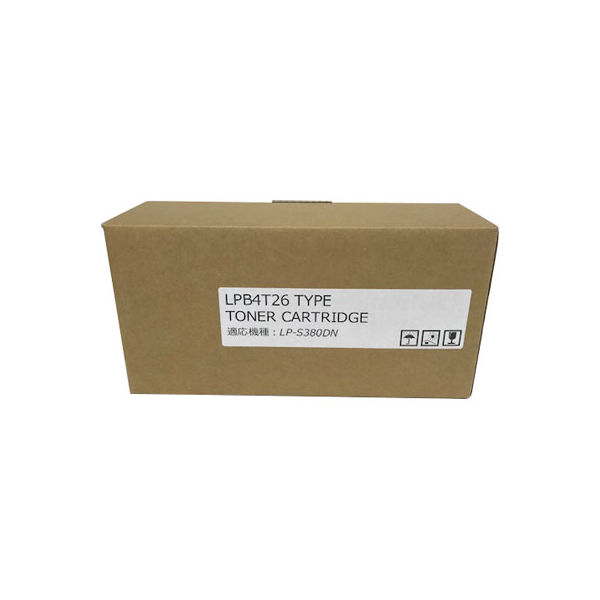 エプソン（EPSON）用 汎用トナー LPB4T26_NB モノクロ （LPB4T26タイプ） 1個（直送品） - アスクル