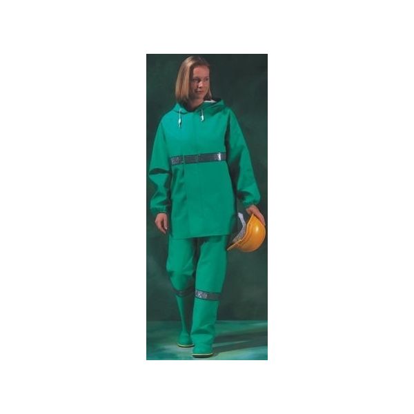 Alpha Solway 作業用ジャケット M 緑 静電防止， 耐薬品性， 難燃剤， 防水 Chemsol Plus CPJH-R 1個（直送 ...