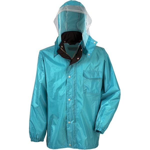 カジメイク ディフェンドレインスーツ 4L ターコイズ 3293-4L-ターコイズ 1着（取寄品） - アスクル