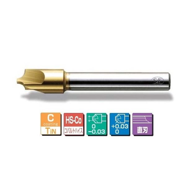 三興製作所 C(TiN)コーティング小先端径コーナラウンジングカッター(3枚刃) CーCRCmini R1 C-CRC mini 1本（直送品 ...