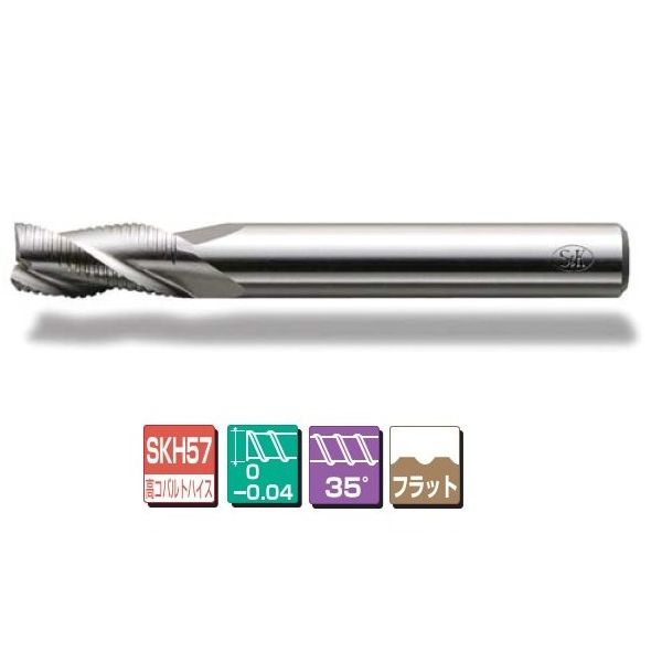 三興製作所 ステンレス溝加工用エンドミル(3枚刃&4枚刃) SUSα 6.5 SUSa 1本（直送品） - アスクル