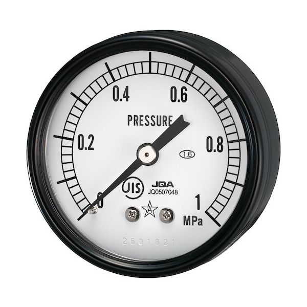 右下精器製造 右下 一般圧力計 G230-011-1.6MPA 1個 334-5872（直送品） - アスクル