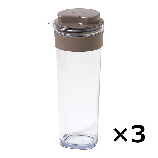 タテヨコ・スリムジャグII ピッチャー 冷水筒 1.1L ロハコ（LOHACO） 1セット（3本） オリジナル - アスクル