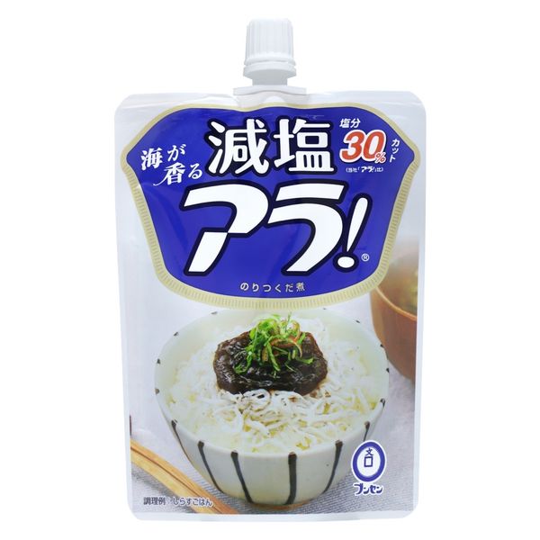 減塩アラ！のりつくだ煮 塩分30％カット 122g 1個 ブンセン パウチ - アスクル