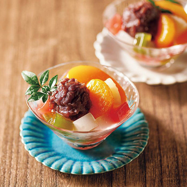 2024年お中元 アデリー ホシフルーツ フルーツパーラーのあんみつ5個入 HFNA-33 1箱（直送品） - アスクル