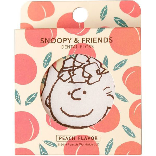 ファイン スヌーピー&フレンズ デンタルフロス ピーチの香り 50m 約3ヶ月分 SFD-89P 1個（直送品） - アスクル
