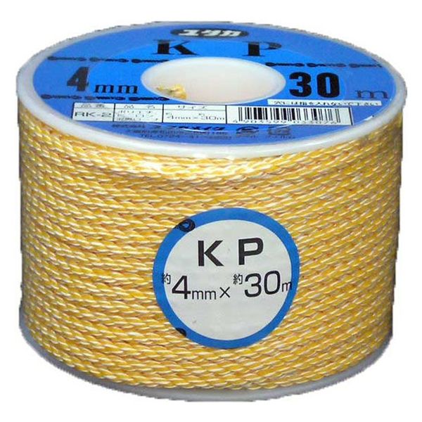 ユタカメイク ユタカ RK-2 KPロープボビン 4mm×30m 1個（直送品） - アスクル