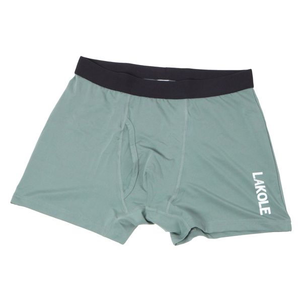 メンズ サイドロゴボクサーパンツ2 グリーン L LAKOLE/ラコレ - アスクル