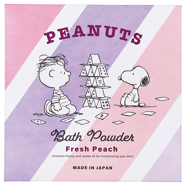 ピーナッツ スヌーピー バスパウダー フレッシュピーチ 35g 4517161158366 1箱(144個入)（直送品） - アスクル