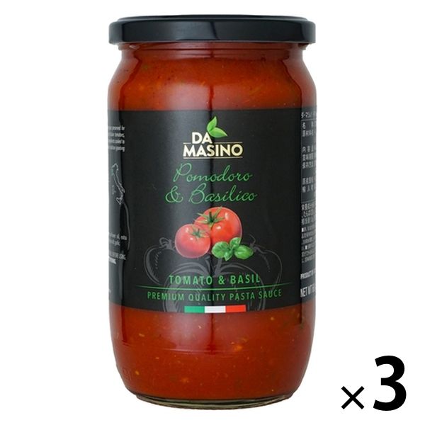 ダ・マシノ パスタソース トマト＆バジル 680g 1セット（1個×3）成城石井 - アスクル