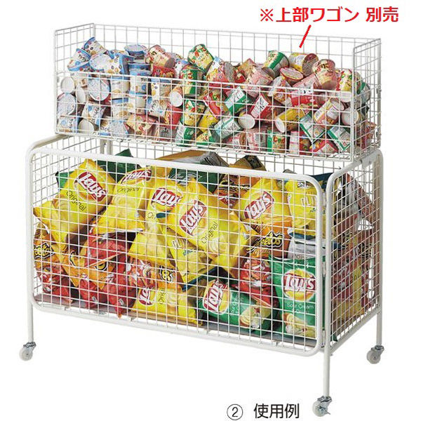 ストア・エキスプレス ユニットワゴン 白 深型 W120cm 2373-225 1台 61-653-81-2（直送品） - アスクル