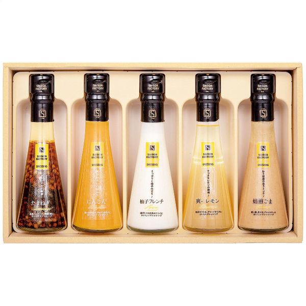 セゾンファクトリー 【2024】御中元ドレッシング5本詰合せ DR-30I 1個（直送品） - アスクル