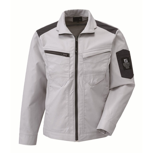 日新被服 長袖ジャンパー SR2761-40-M シルバー 1着（直送品） - アスクル