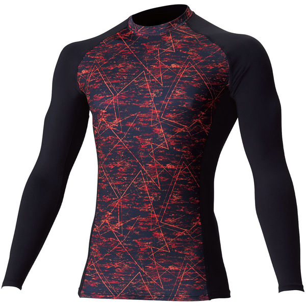 桑和（SOWA） 長袖サポートシャツ レッド L 7095-40 1着（直送品） - アスクル