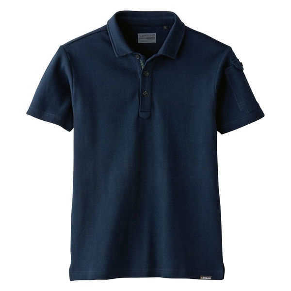 桑和（SOWA） 半袖ポロシャツ ネイビー M 50717 1着（直送品） - アスクル