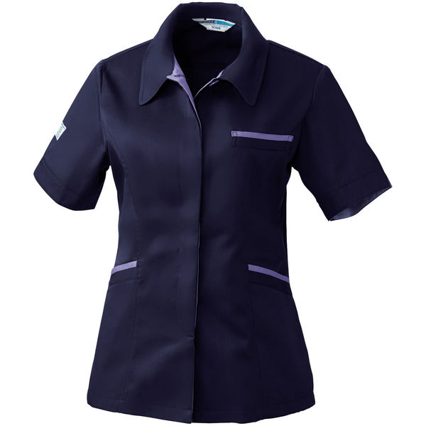 桑和（SOWA） レディース半袖スモック ネイビー L 422 1着（直送品） - アスクル