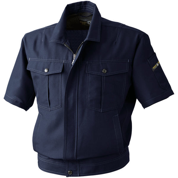 桑和（SOWA） 半袖ブルゾン ネイビー L 971 1着（直送品） - アスクル