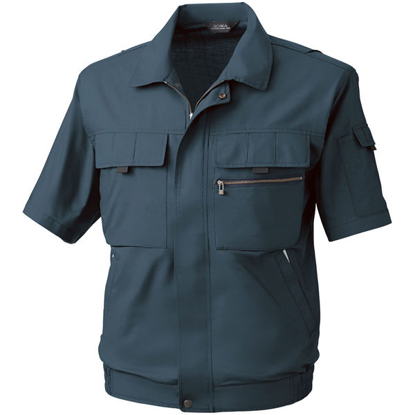 桑和（SOWA） 半袖ブルゾン ナイトネイビー LL 481 1着（直送品） - アスクル